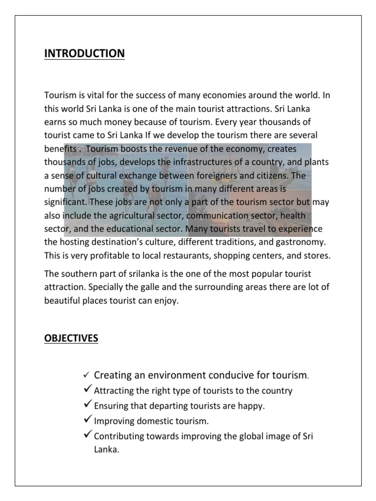 Project Proposal | PDF | Tourism | Sri Lanka
