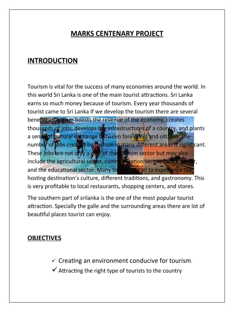Project Proposal New | Download Free PDF | Tourism | Sri Lanka