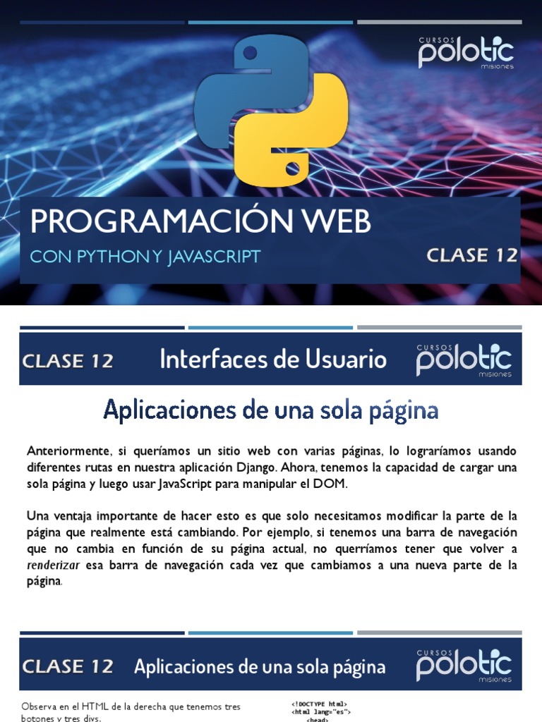 Python y JS - 12 | PDF | Página web | Script Java