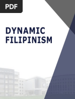 Lesson 2 Dynamic Filipinism | PDF | Nationalism | Free Will