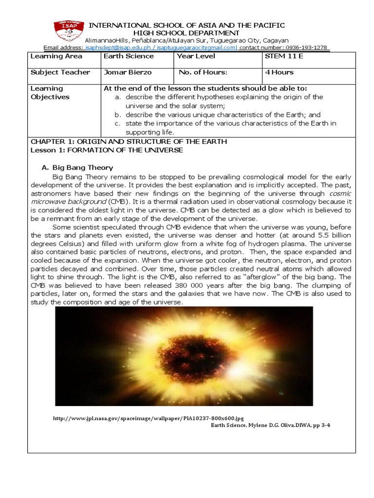 Earth Science: Universe and Solar System Origins | PDF | Universe | Planets