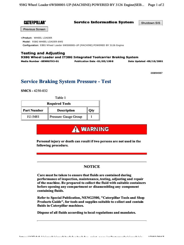 Edoc - Pub Cat Brake Test 938g | PDF | Vehicle Technology | Transport