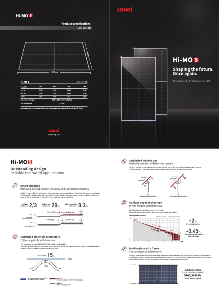 Hi MO 5 Product Brochure EN 2022 05 46df564984 | PDF | Beam (Structure) | Power Inverter