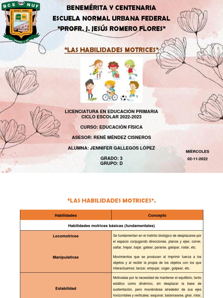 Las Habilidades Motrices | PDF