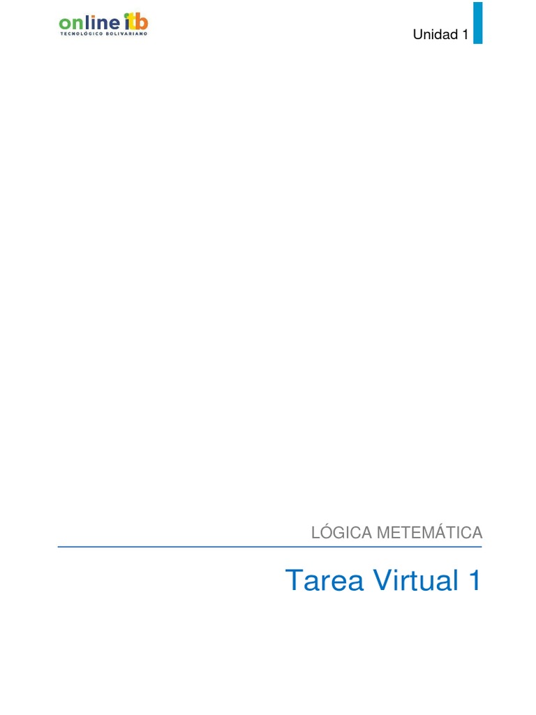 TAREA VIRTUAL 1 Proposiciones Subir | PDF | Proposición | Lógica