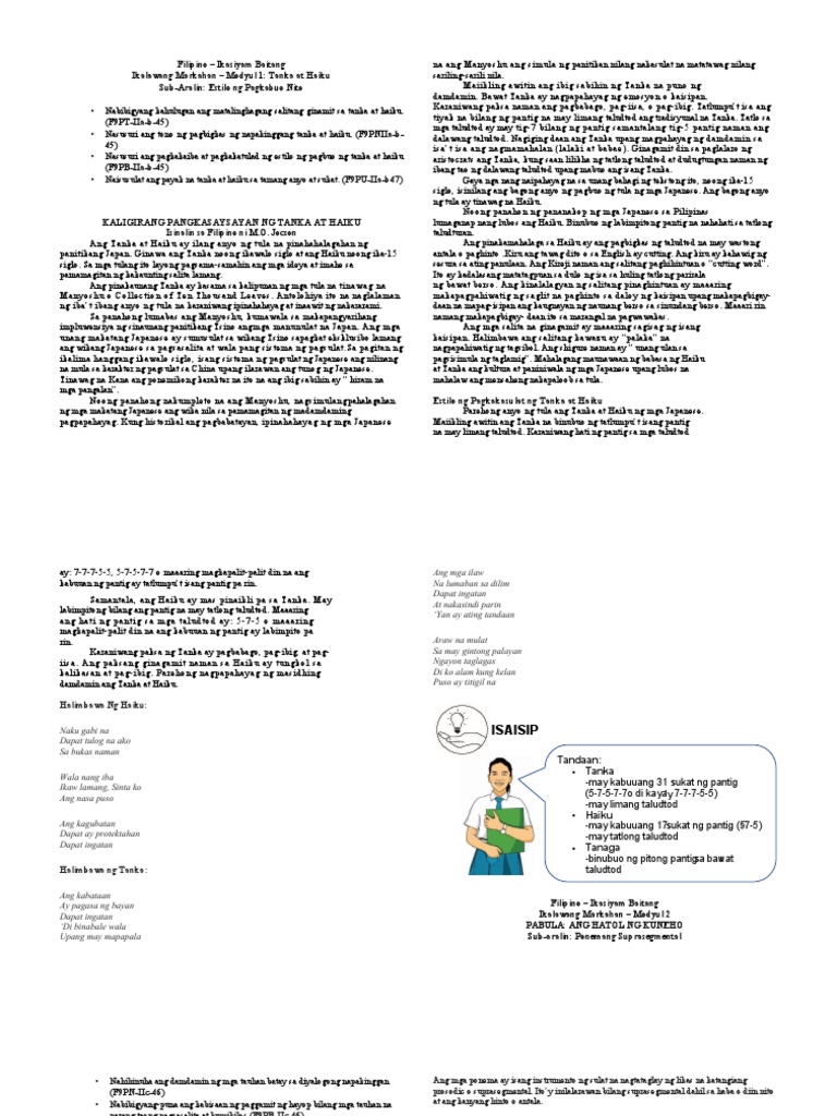 Filipino 9 (WEEK 1) | PDF