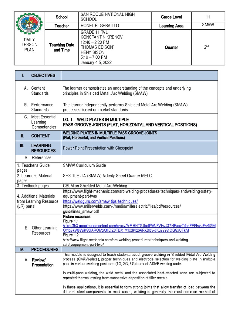 SMAW Welding Techniques | PDF | Welding | Construction