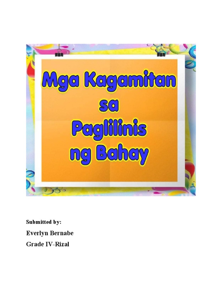 Mga Kagamitan Sa Paglilinis | PDF