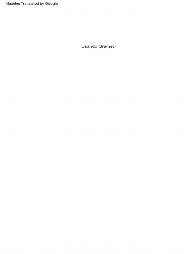 Using Gramsci. - 1 | PDF | Ideologías | Antonio Gramsci