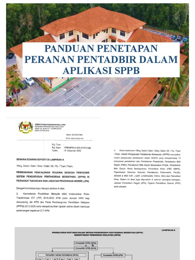Panduan Penetapan Peranan Pentadbir Dalam Aplikasi SPPB | PDF