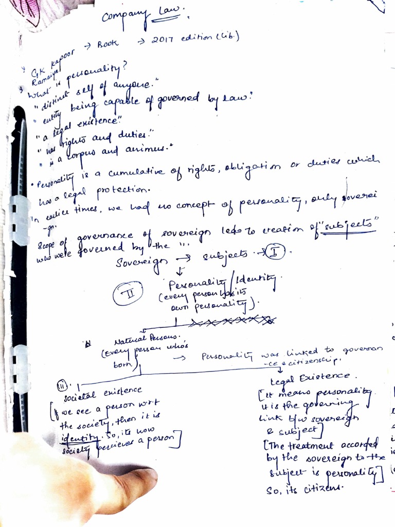 Company Law Notes NLIU | PDF