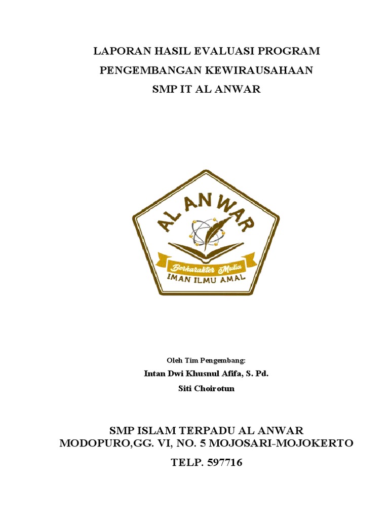 2 - Laporan Evaluasi Program Kegiatan - Kewirausahaan - 22-23 | PDF | Bisnis