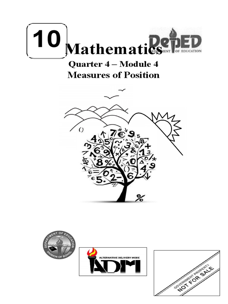 Math 10 - Q 4 - SLM - Module 4 | PDF | Percentile | Quartile