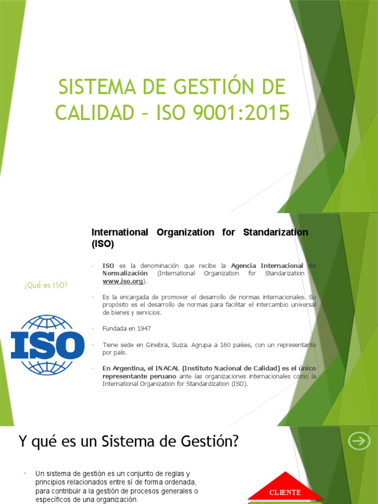 Sistema de Gestión de Calidad - Iso 9001 | PDF | Gestión de la calidad | Planificación