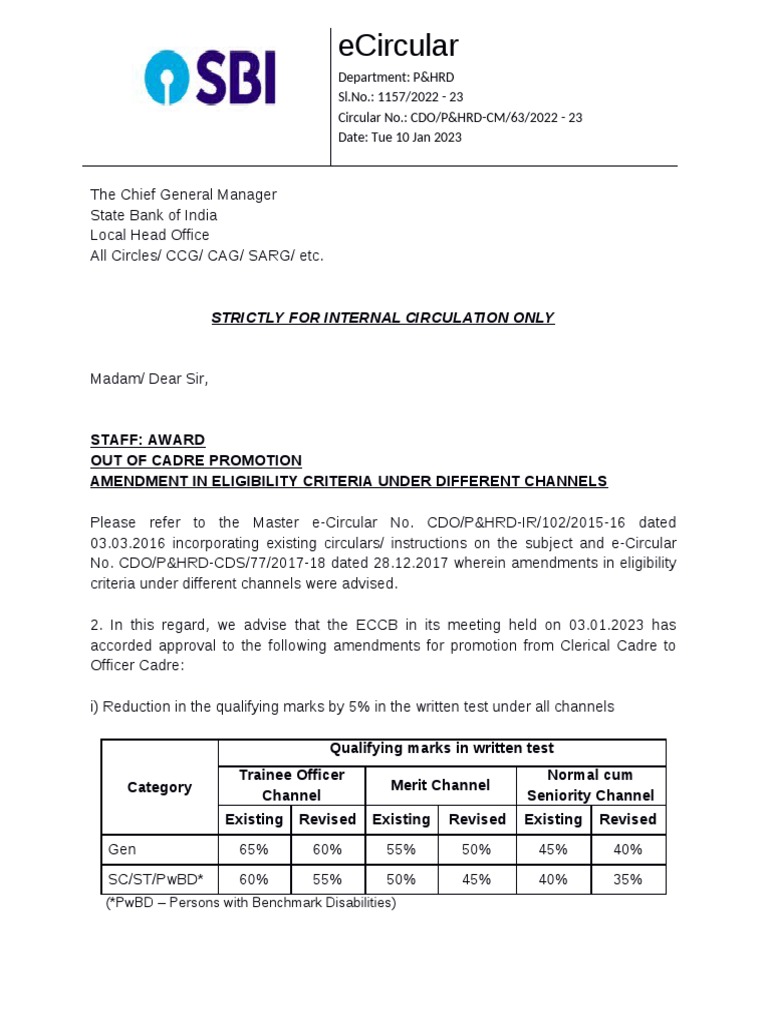 Ecircular: Strictly For Internal Circulation Only | PDF