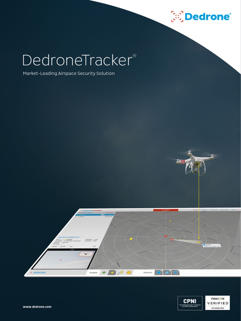 Dedrone Flyer DedroneTracker Software | PDF | Unmanned Aerial Vehicle ...