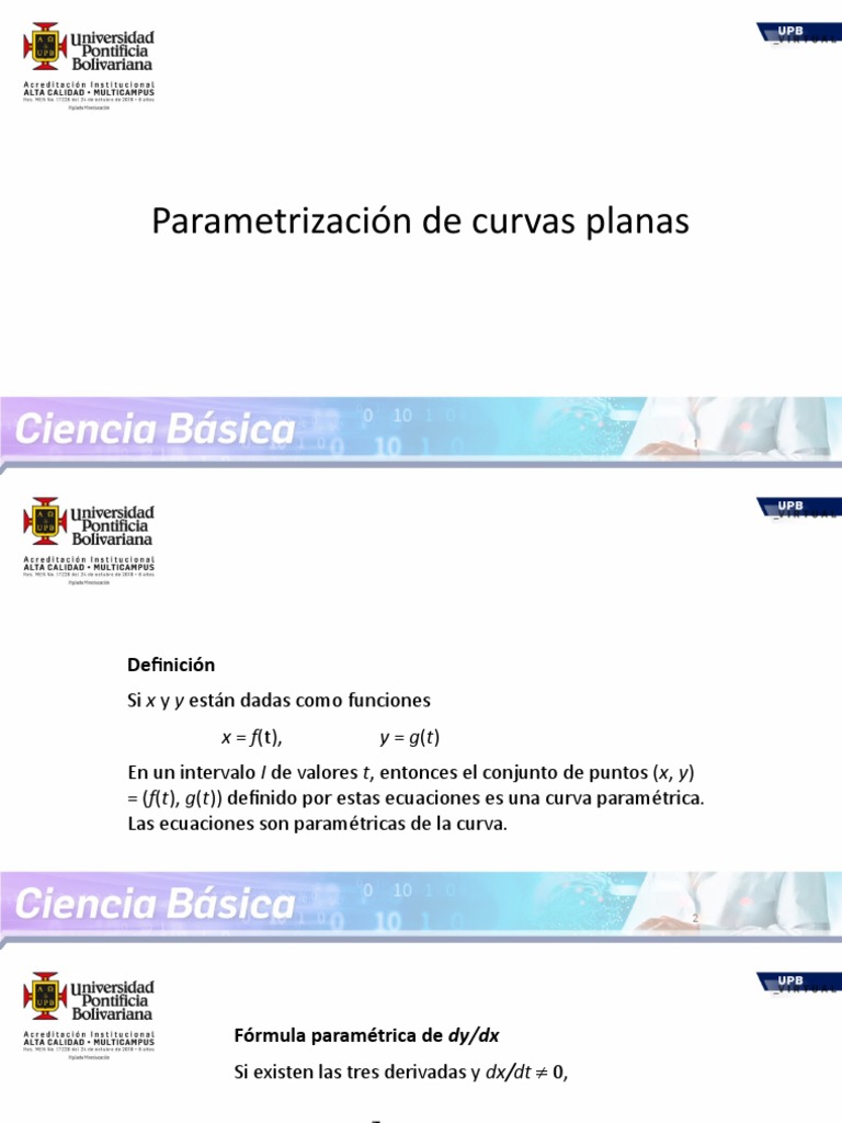 Curvas Parametrizadas | PDF