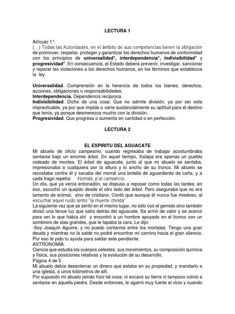 Cuadernillo Lecturas Tercer Grado | PDF