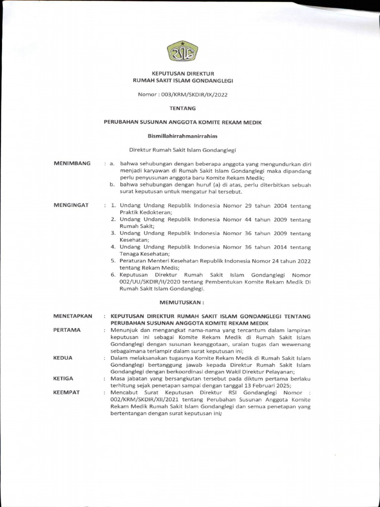 Susunan Anggota Komite Pdf