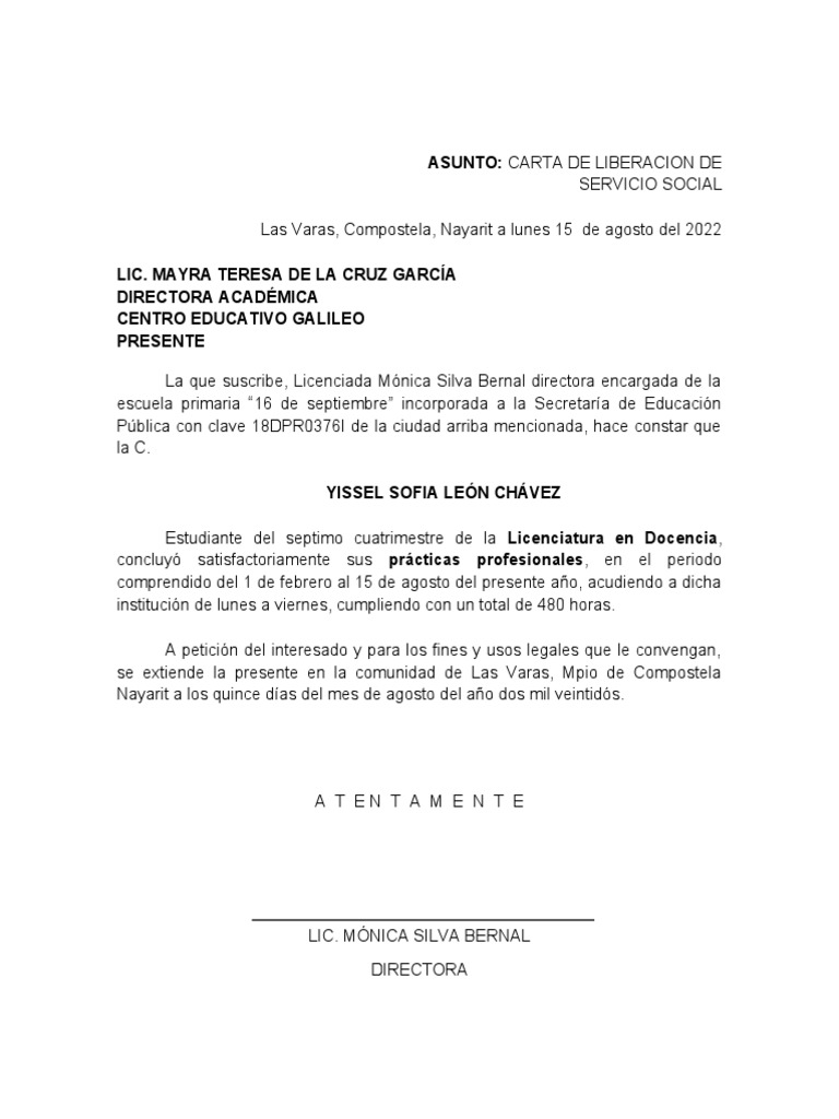 Oficio de Liberación | PDF | Ciencias sociales