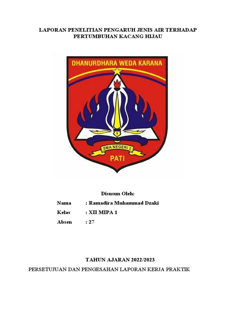 Laporan Proposal Pengaruh Jenis Air Terhadap Pertumbuhan Kacang Hijau | PDF Laporan Proposal Pengaruh Jenis Air Terhadap Pertumbuhan Kacang Hijau | PDF