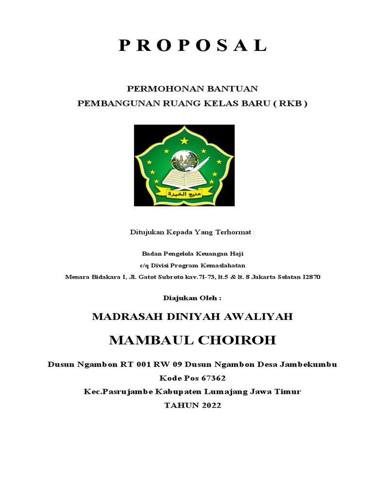 Proposal BPKH 2022 MC | PDF