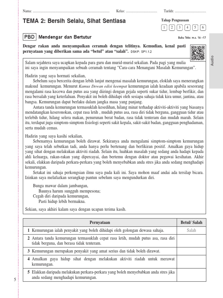 02 Tingkatan 3 - Tema 2 - Pg5-8 | PDF