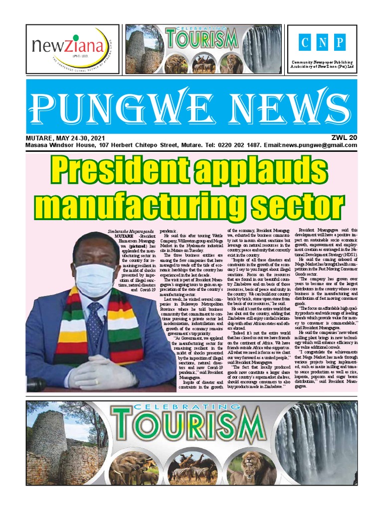 President Mnangagwa Applauds Resilience of Manufacturing Sector Amid ...
