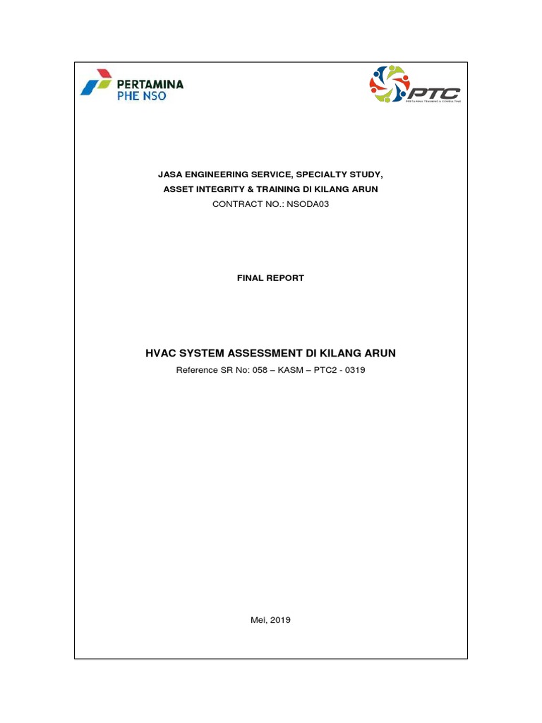 Final Report HVAC Assessment Di Kilang Arun Rev 1 28juni | PDF ...