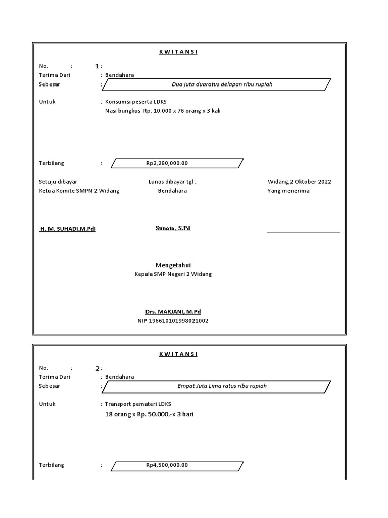 2022 - Rencana Anggaran LDKS | PDF