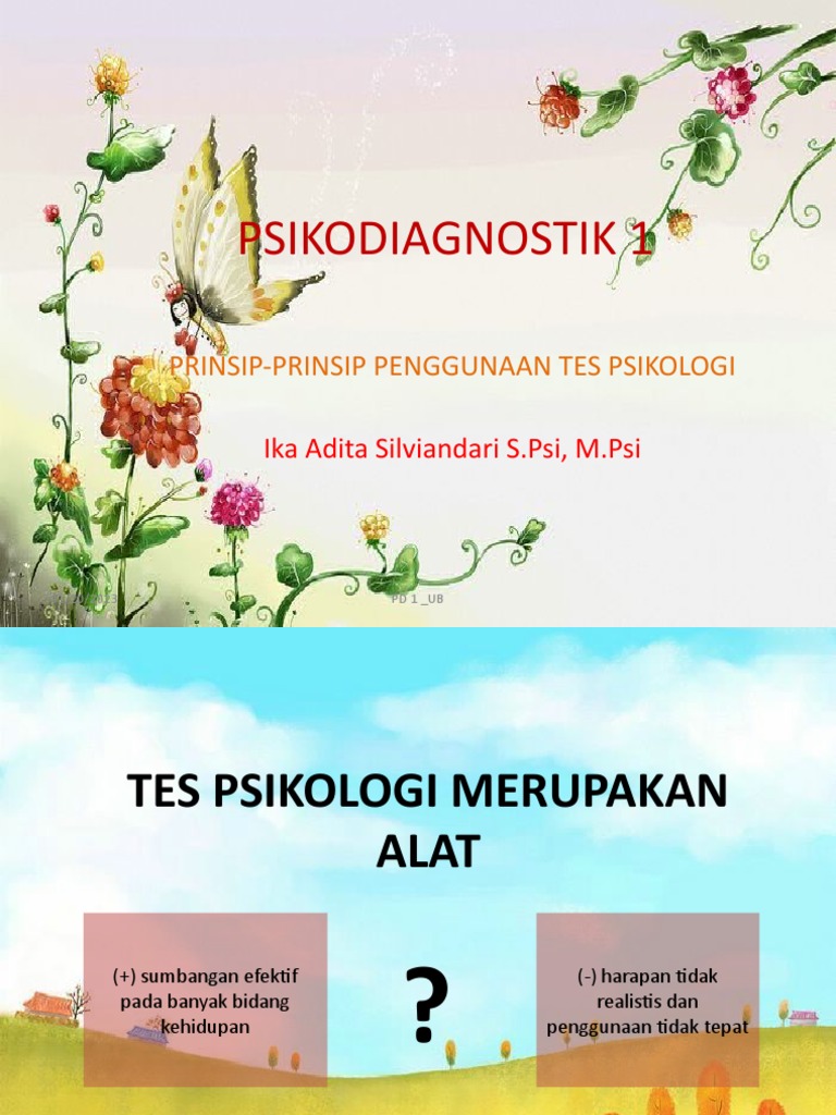 3 - Psikodiagnostik 1 - Prinsip Alat Tes Psi | PDF