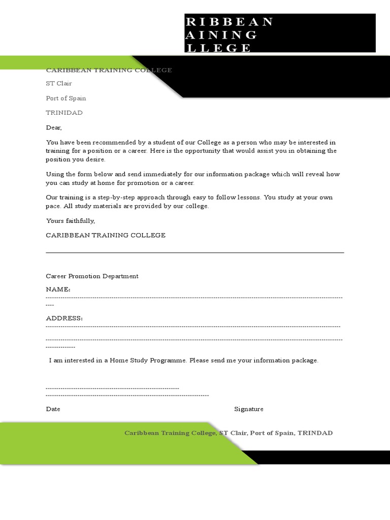 Circular Letter Sba | PDF