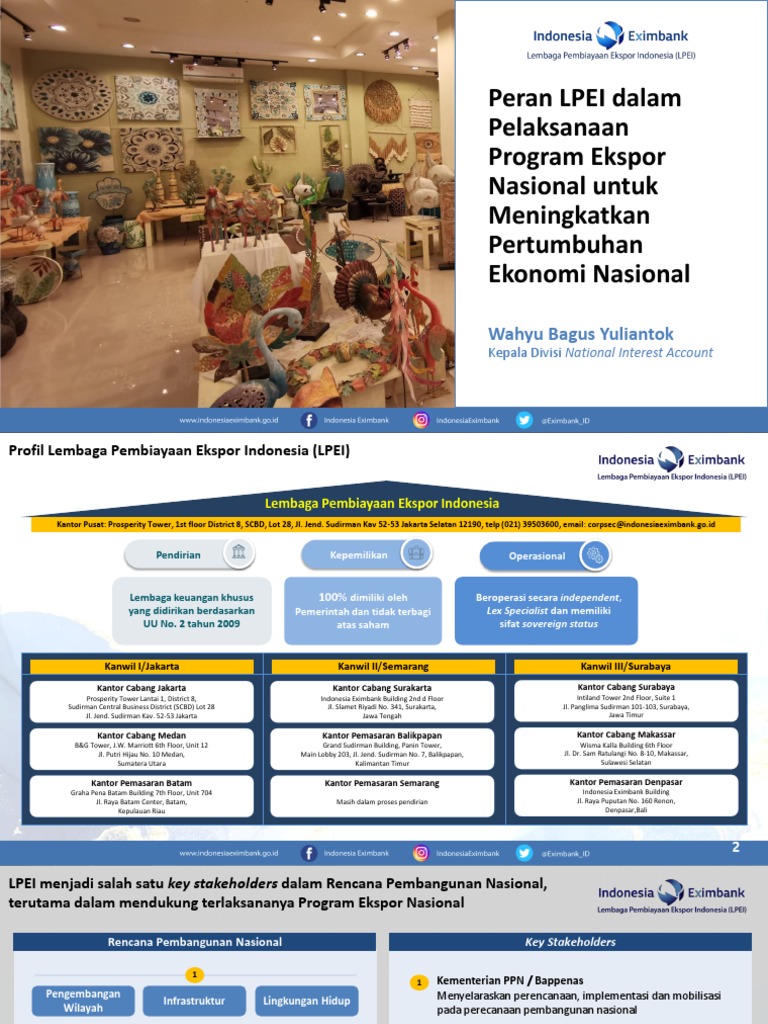 LPEI - Peran LPEI Dalam Pelaksanaan Program Ekspor Nasional | PDF