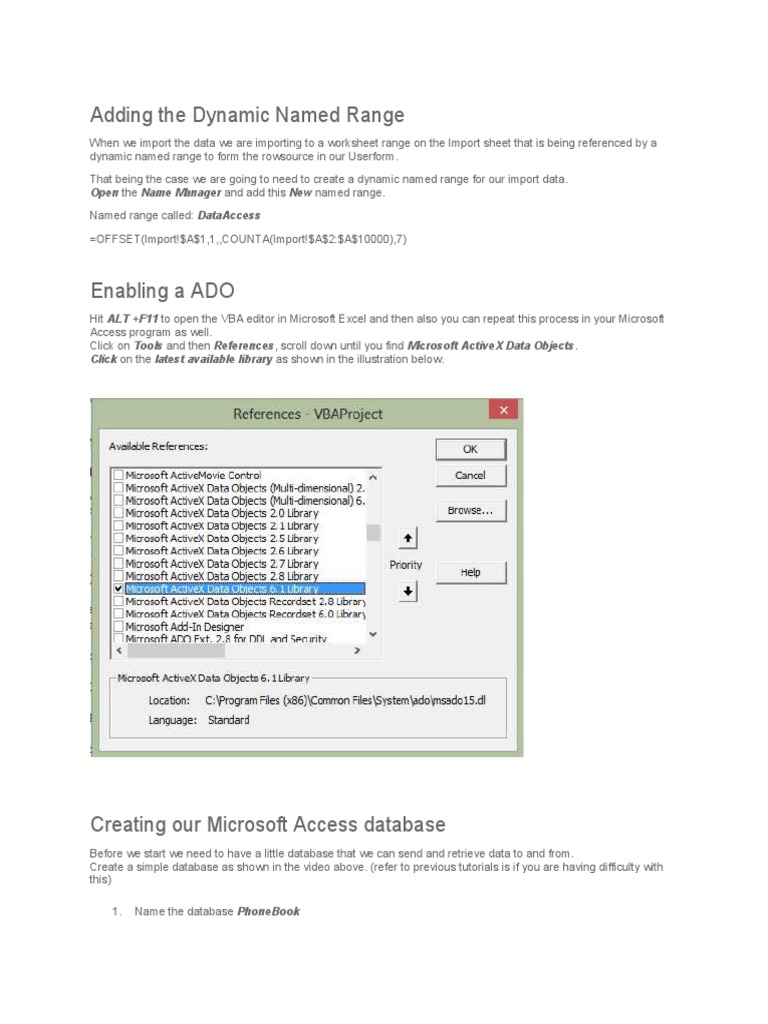 Tuto | PDF | Microsoft Access | Microsoft Excel