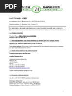 Caustic Soda Safety Data Sheet | PDF | Sodium Hydroxide | Dangerous Goods