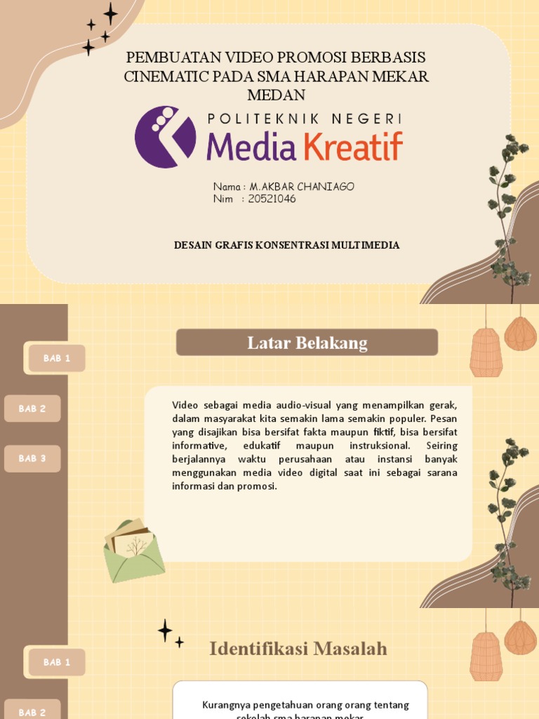 Video Promosi Cinematic SMA Harapan Mekar | PDF