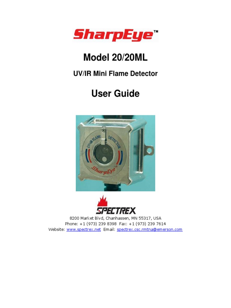 Manual Spectrex Sharpeye 20 20ml User Manual Spectrex en Us 1459818 ...