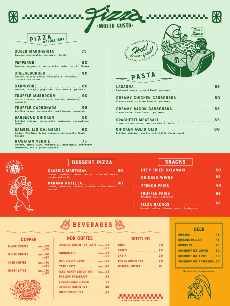 Fizza Menu - October 2022 | PDF