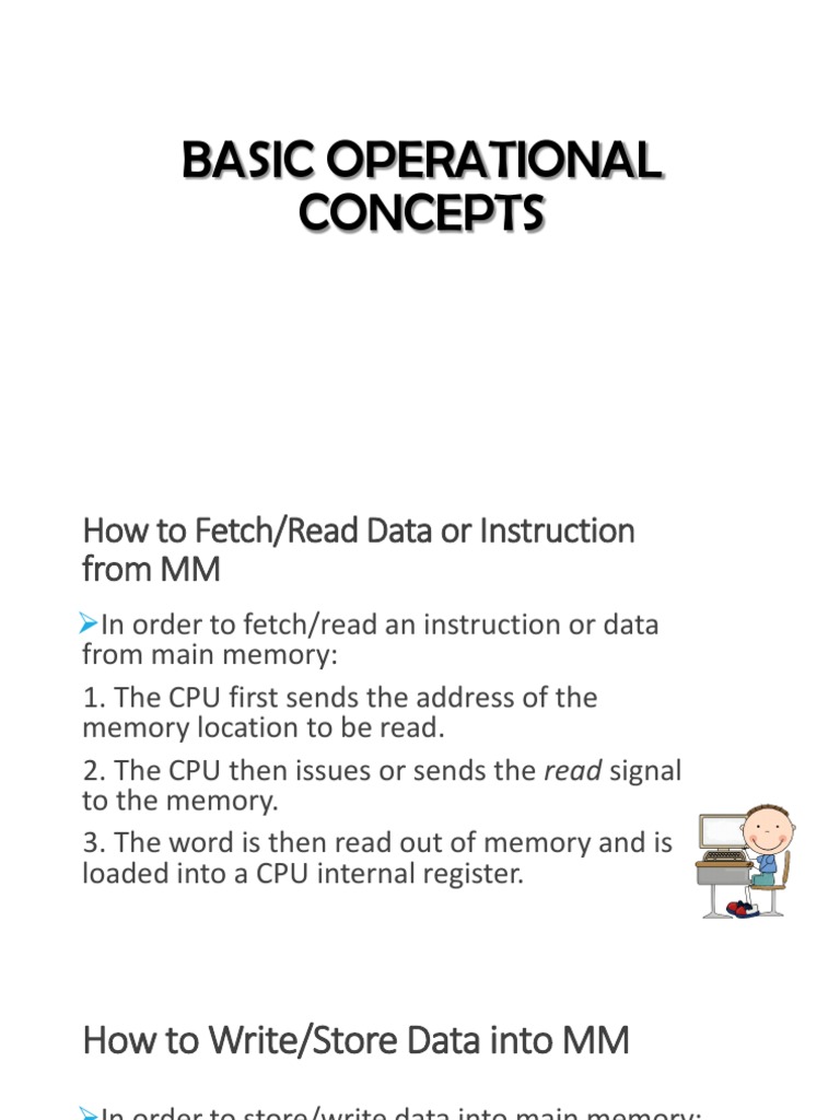 Basic Operational Concepts Pdf Central Processing Unit Computer Data Storage