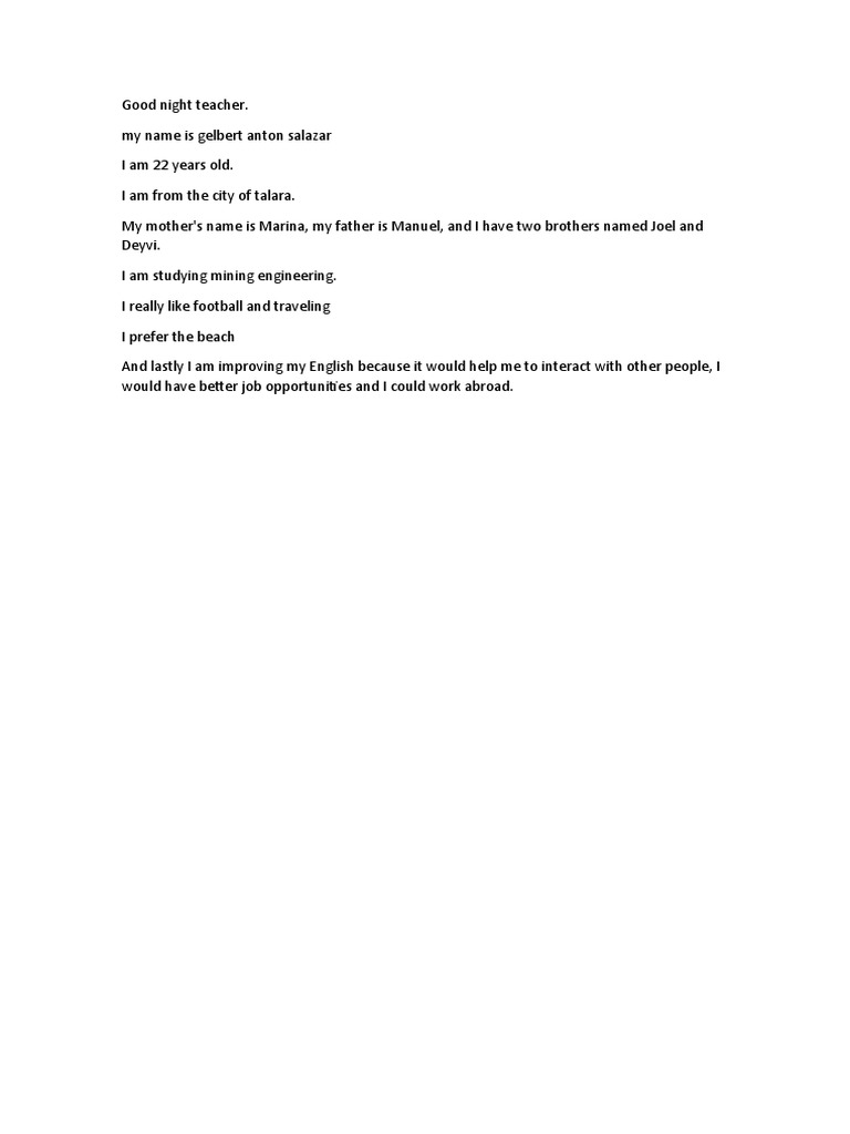 Good Night Teacher | PDF