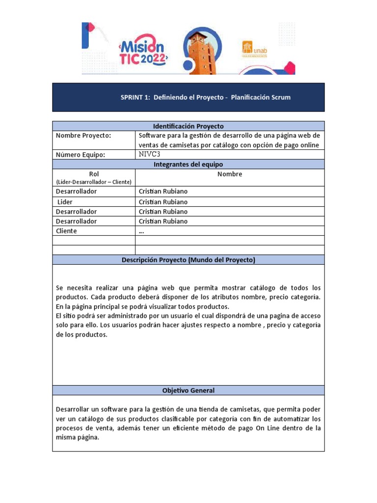 Sprint 1 GitHub | PDF | Software | Página web