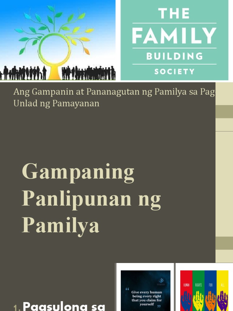 ESP 8 Ang Panlipunan at Pampolitikal Na Gampanin NG Pamilya | PDF