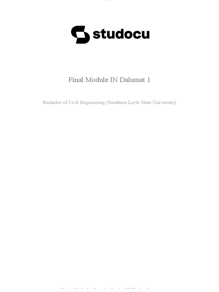 Final Module in Dalumat 1 | PDF | Tagalog Language | Quality Management