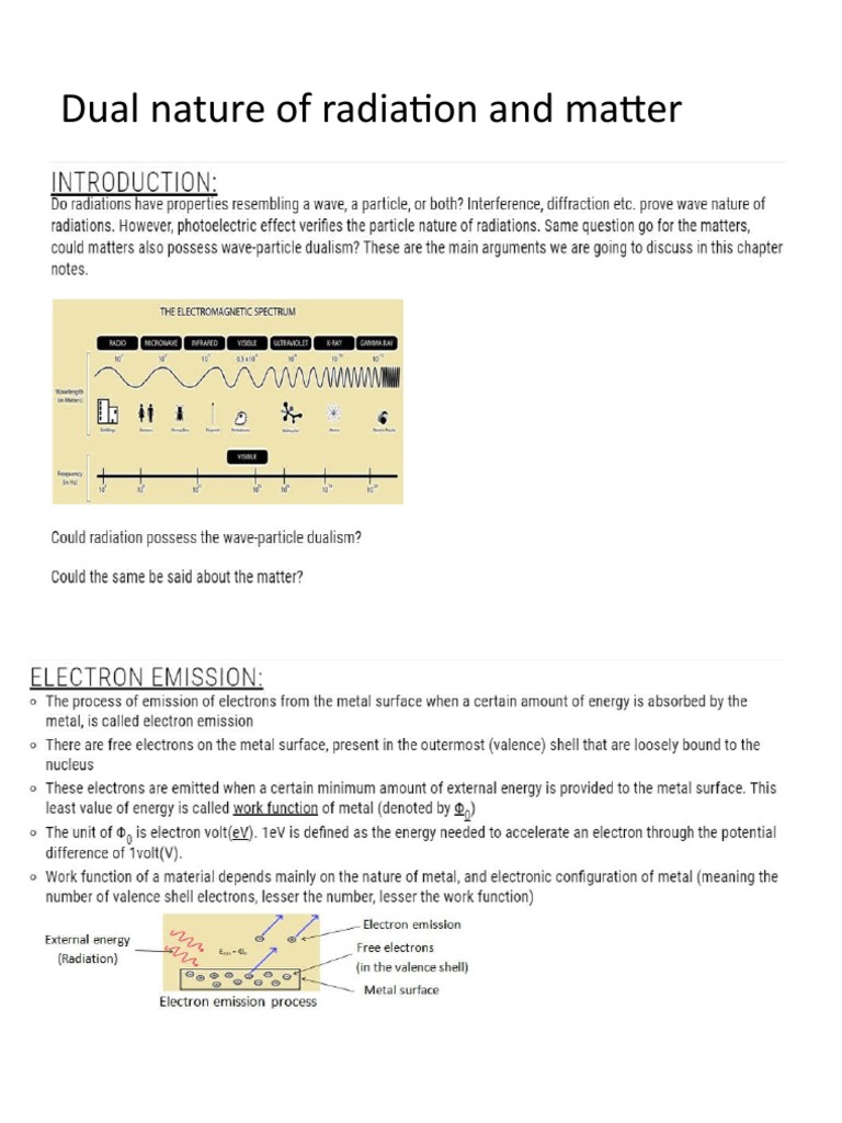 On Dual Nature of Radiation and Matter | PDF