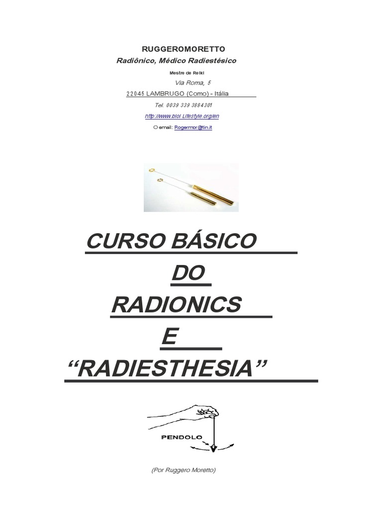 Basic Course of Radionics Dowsing Divining Radiesthesia - En.pt | PDF ...