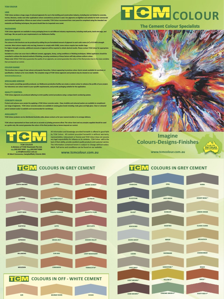 TCM Brochure 2016 | PDF | Concrete | Building Materials