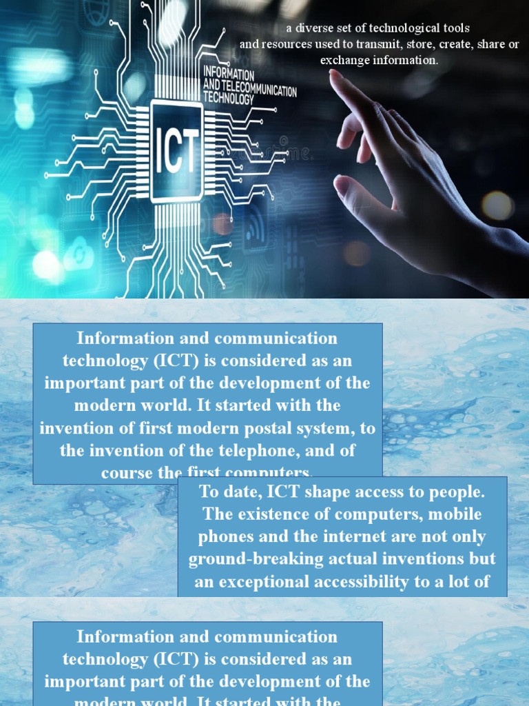 A Diverse Set of Technological Tools and Resources Used To Transmit ...