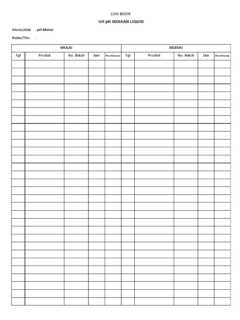 LogBook - Uji PH Sediaan Liquid | PDF | Kajian Bahasa Asing