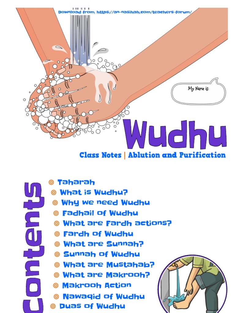 Wudhu Booklet | PDF | Islamic Jurisprudence | Islamic Fundamentalism