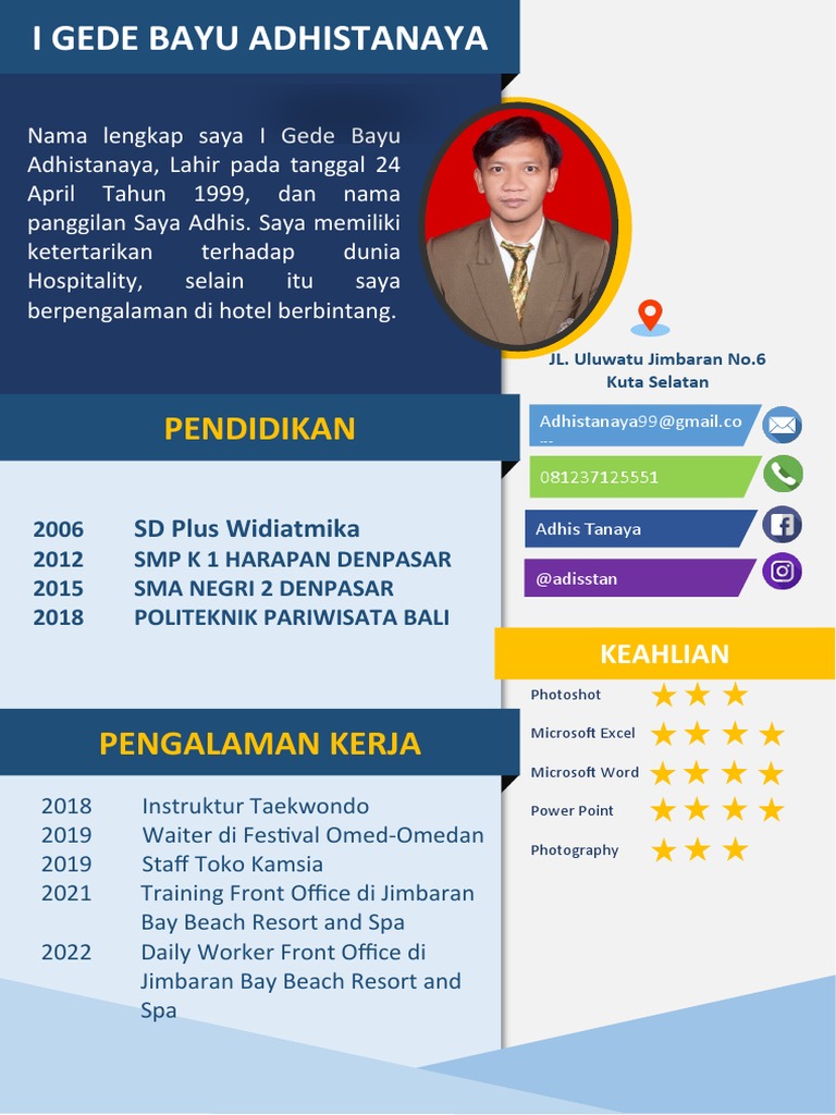 Contoh CV 2 | PDF